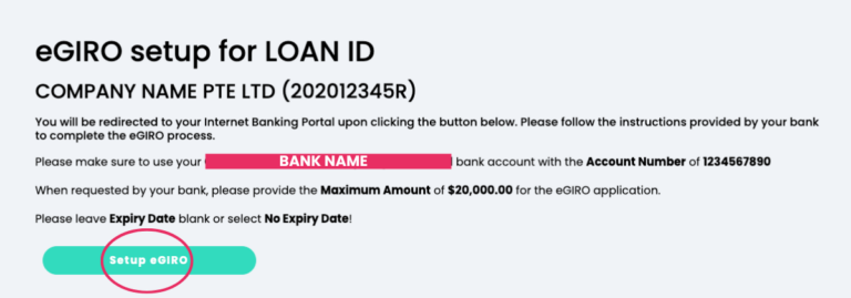 How To Set Up eGIRO For Business Loan Repayment